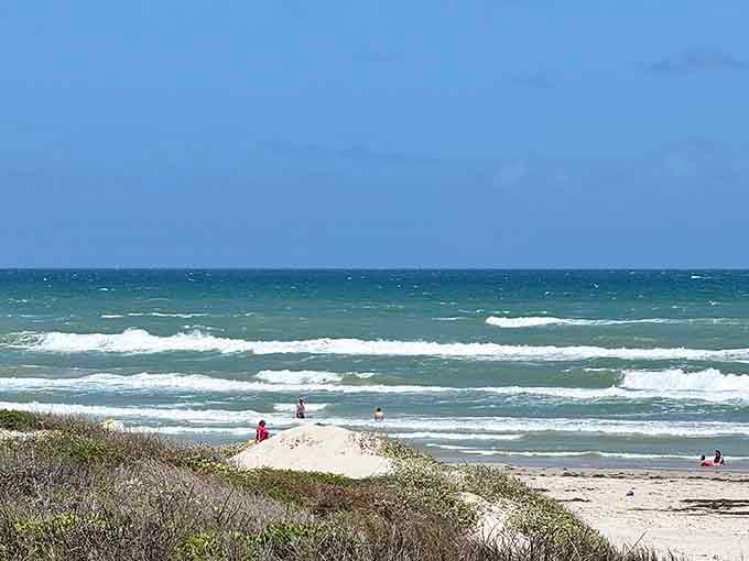 Mother Nature clearly didn't get the memo about keeping things simple when she designed this coastal masterpiece here.