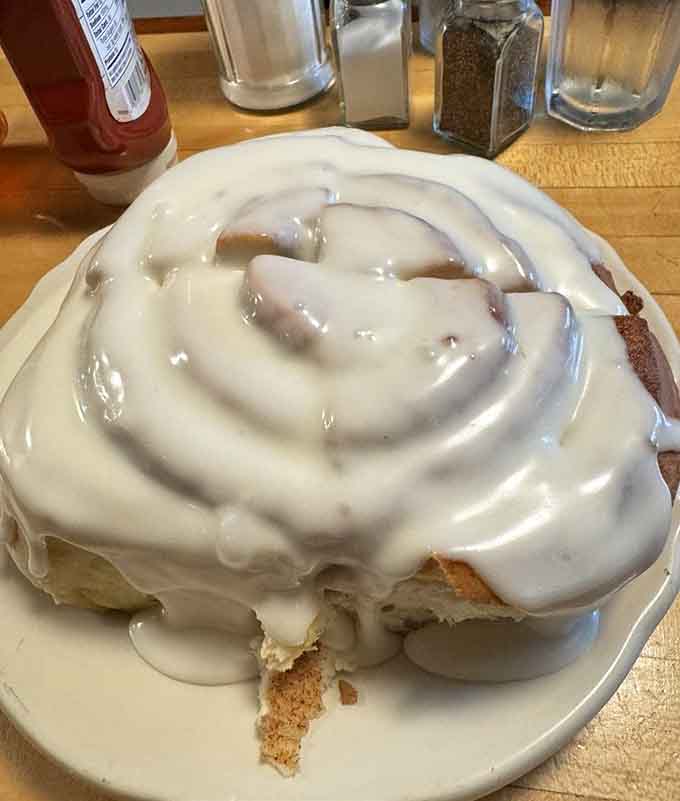 That frosting cascade could solve world problems, or at least make you forget you had any to begin with.