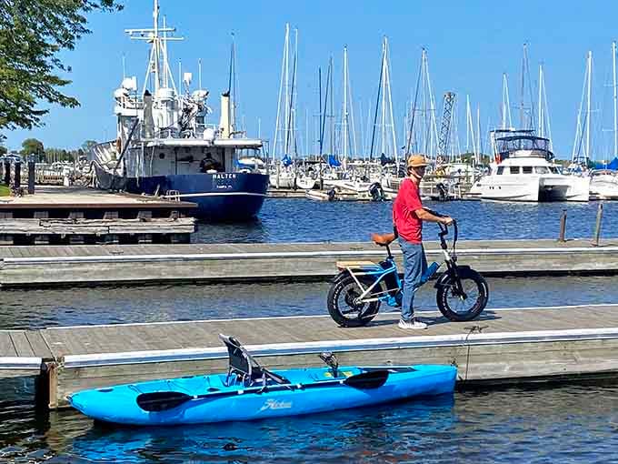 Marina life on Lake Michigan where the boats are real and the relaxation is absolutely free.