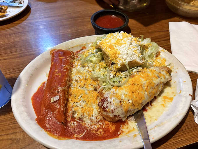 Five different items on one plate means you never have to choose favorites, just eat everything with joy.