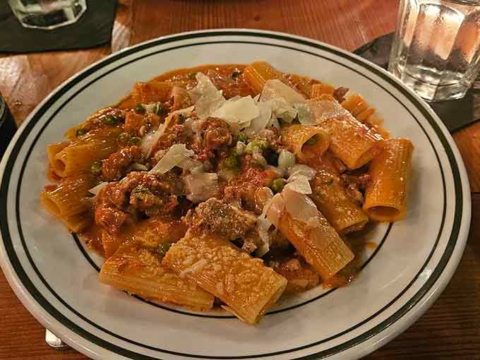 Rigatoni with meat sauce that'll make you forget every mediocre pasta dish you've ever settled for in life.
