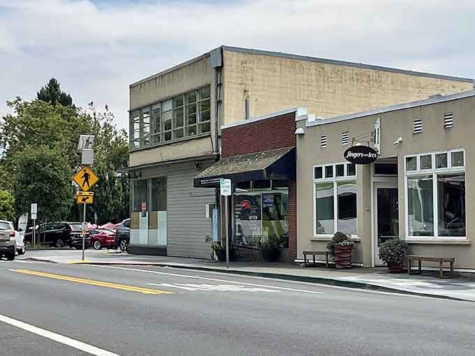 Downtown architecture that blends seamlessly with the landscape, proving good taste never goes out of style around here.