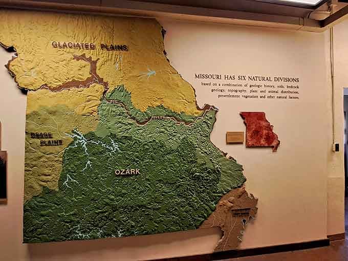 Missouri's geological diversity mapped out beautifully, showing why this state is more than just Gateway Arch territory.