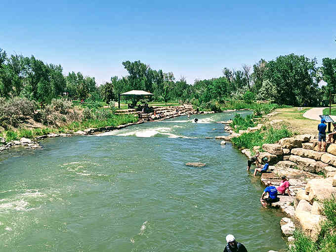 The Uncompahgre River flows through town, offering waterfront recreation without the waterfront price tag attached.