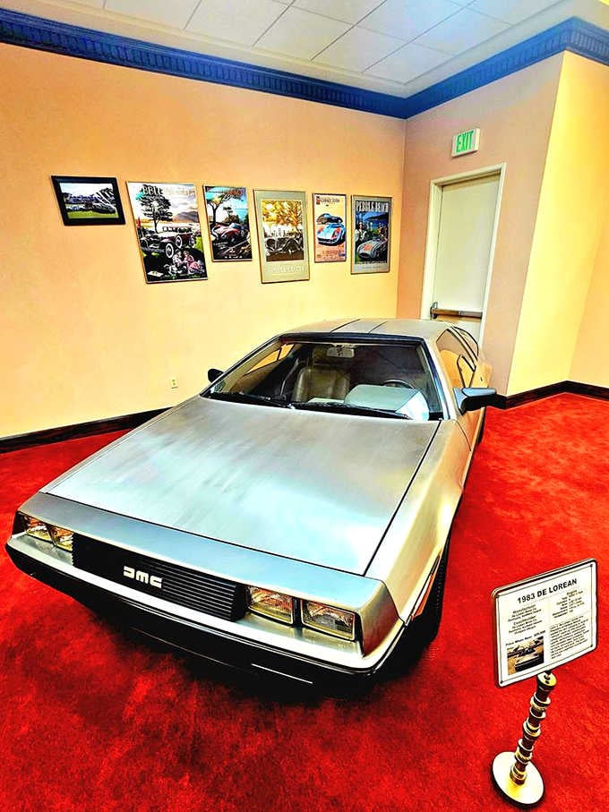 Yes, that's a DeLorean, and no, it won't take you back to fix your questionable fashion choices from the eighties.