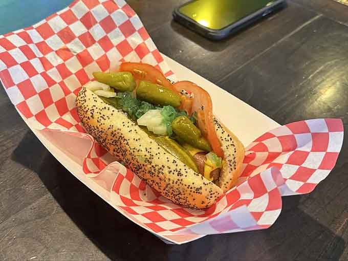 A Chicago dog loaded with peppers that brings Windy City flavor to the Land of 10,000 Lakes beautifully.