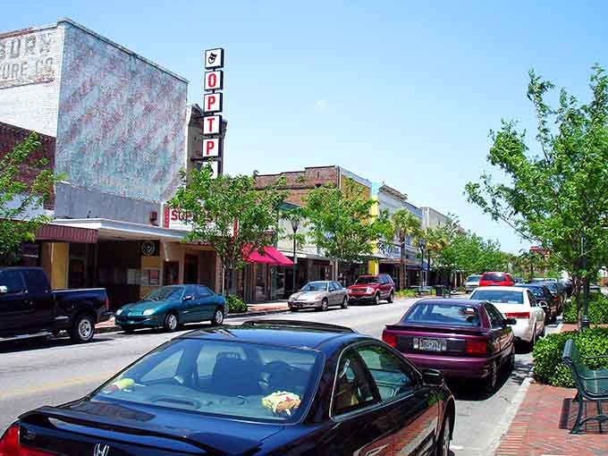 Russell Street's historic storefronts remind you that shopping local beats scrolling through Amazon any day.
