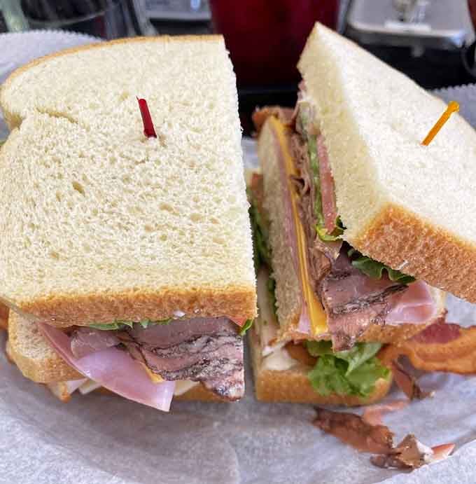 When a sandwich needs toothpicks to hold itself together, you know someone in the kitchen means serious business.