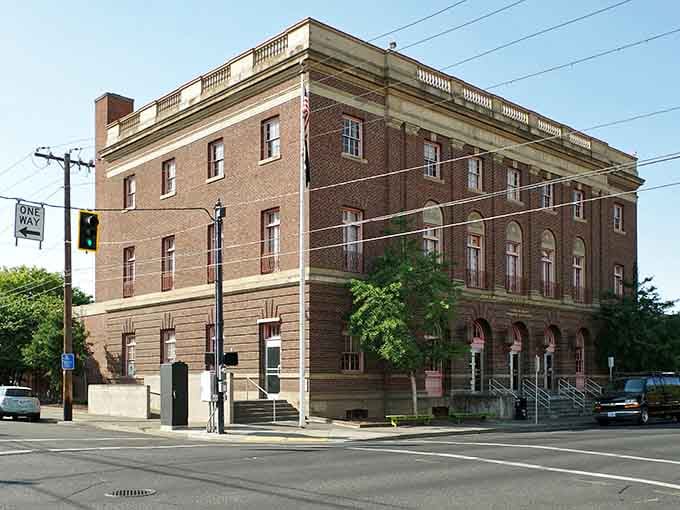 The historic post office building showcases the kind of solid civic architecture they just don't build anymore.
