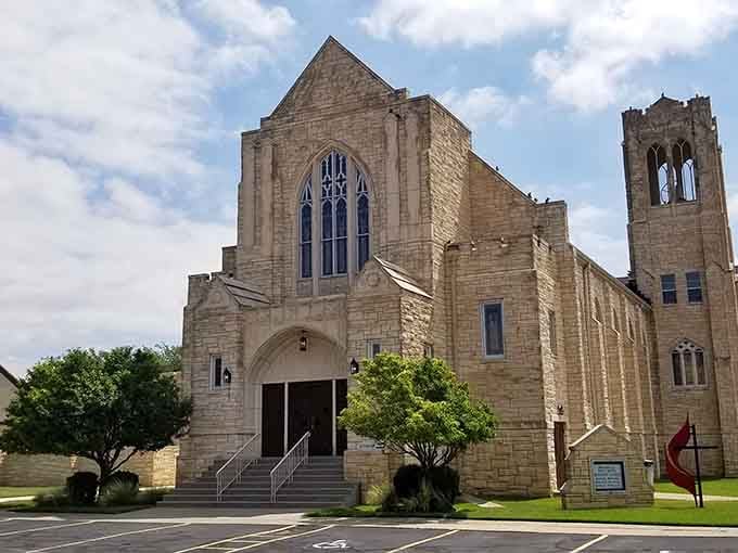 First Methodist Church's Gothic architecture brings unexpected grandeur to the High Plains landscape and skyline.