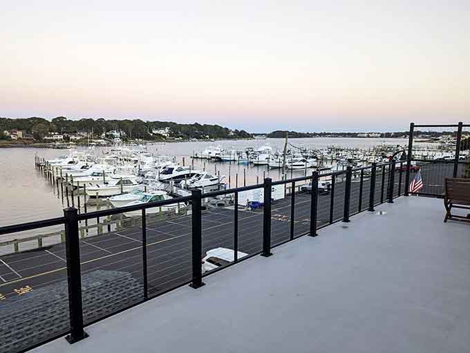 Marina views at sunset that'll make you seriously reconsider your landlocked lifestyle choices immediately.