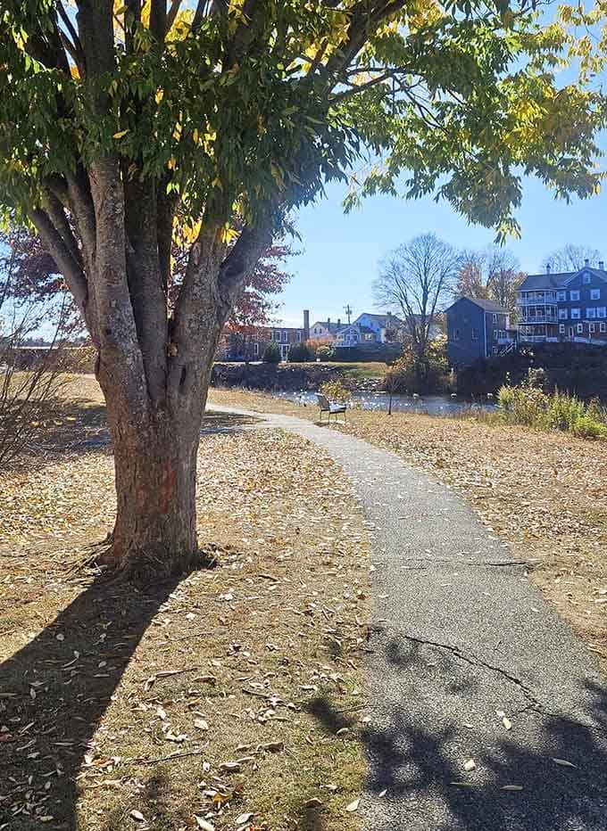 When the trail gives you river views and town access, you're basically living in an urban planner's dream.