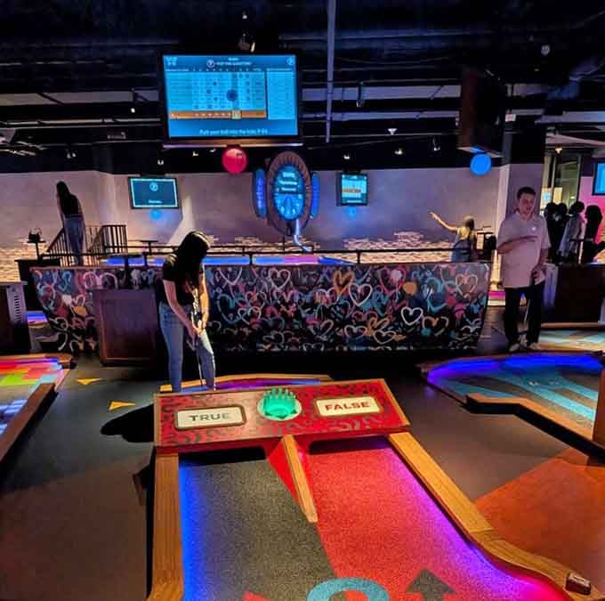 The scoreboard tracks everything automatically, saving friendships one accurate stroke count at a time across Atlanta.
