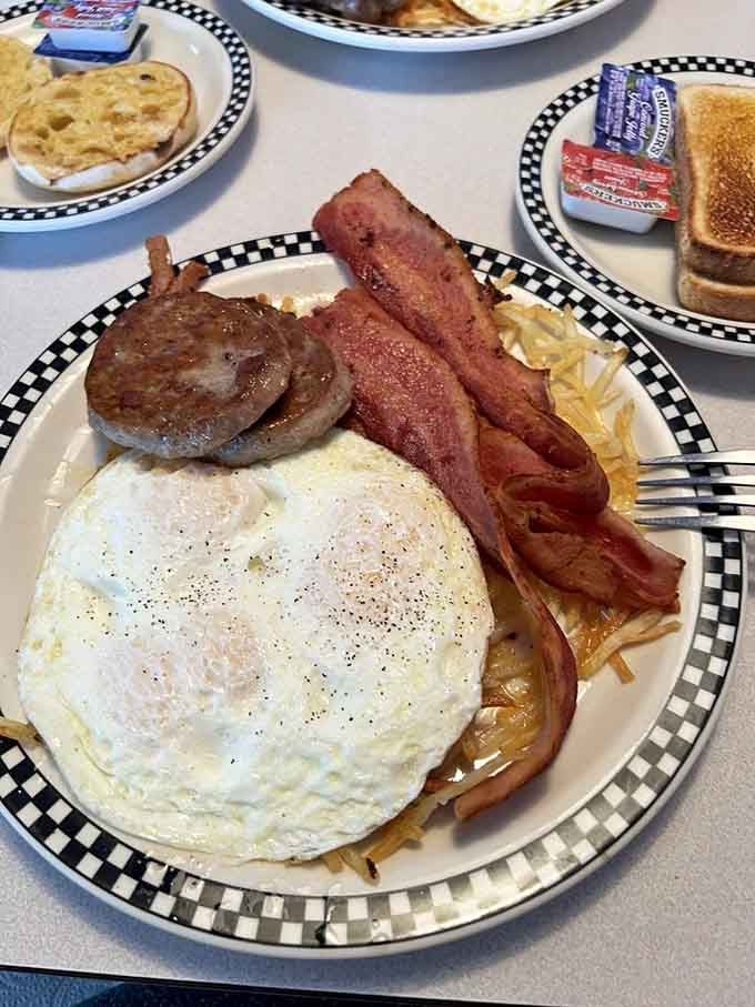 This breakfast sampler proves that sometimes more really is more, especially when everything tastes this ridiculously good.
