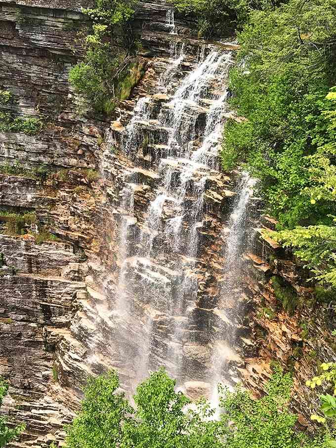 Verkeerderkill Falls cascades down like nature's own shower, though considerably more photogenic than yours at home.