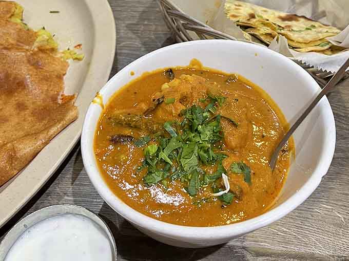That curry has the kind of rich, golden color that tells you someone in the kitchen knows exactly what they're doing.