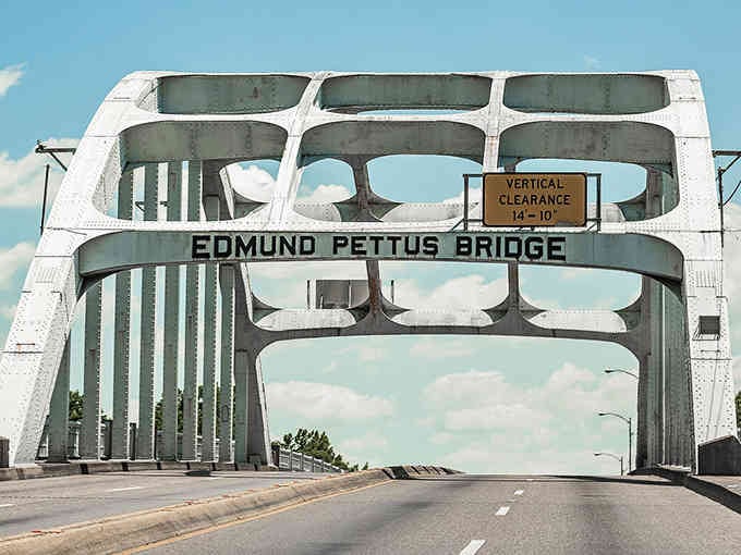 The Edmund Pettus Bridge stands as both a crossing and a monument to courage that changed America.