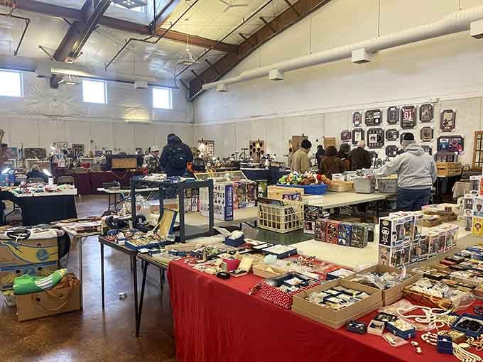 Indoor flea markets where one person's clutter becomes your new favorite conversation starter at dinner parties.