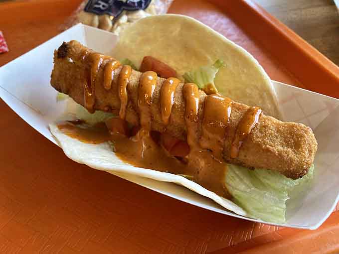Fish tacos that prove you don't need to be near an ocean to nail the perfect handheld seafood experience.