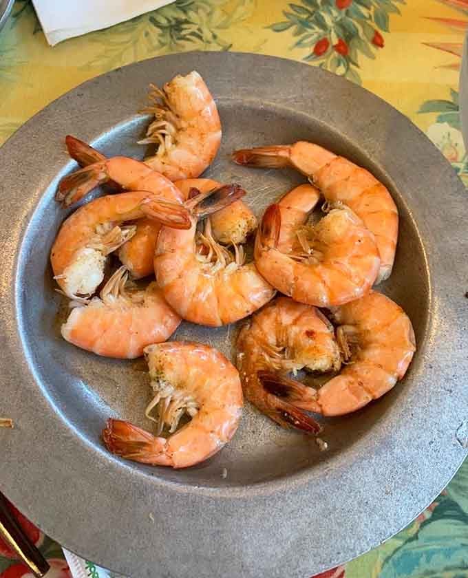 Perfectly steamed shrimp that didn't come from a bag in someone's freezer, but actually taste like the ocean.
