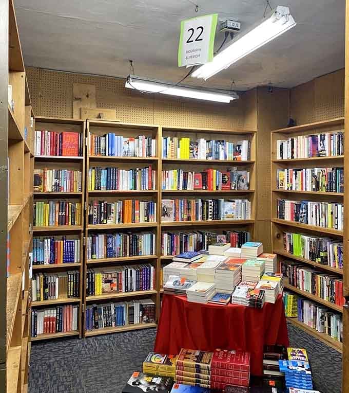 Room 22 holds life stories stacked high, memoirs and biographies waiting to inspire your next chapter.