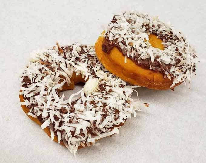Chocolate coconut donuts that transport you to a tropical paradise, minus the sunburn and expensive airfare.