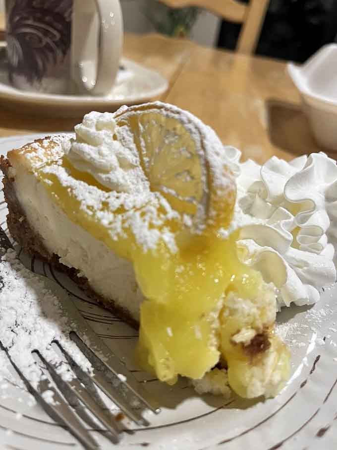 Lemon cheesecake this fluffy and bright could make even the grumpiest person crack a smile and reach for a fork.