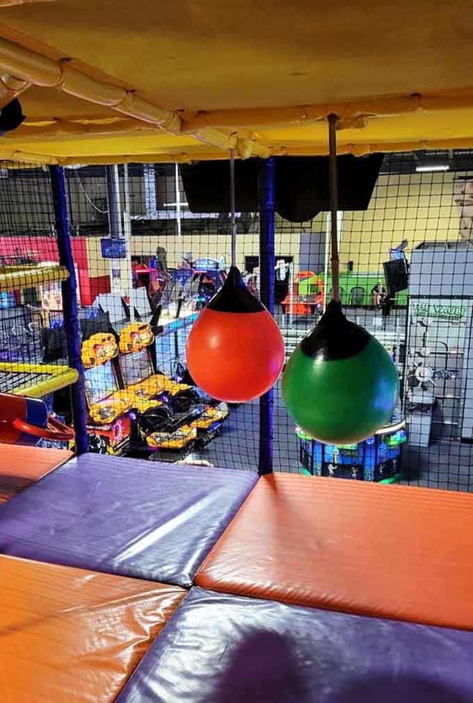 These hanging punching bags let kids work out their energy while you contemplate your own stress-relief needs.