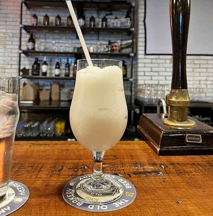 When beer isn't your thing, this frozen cocktail concoction steps up like a frosty superhero ready to save your taste buds immediately.