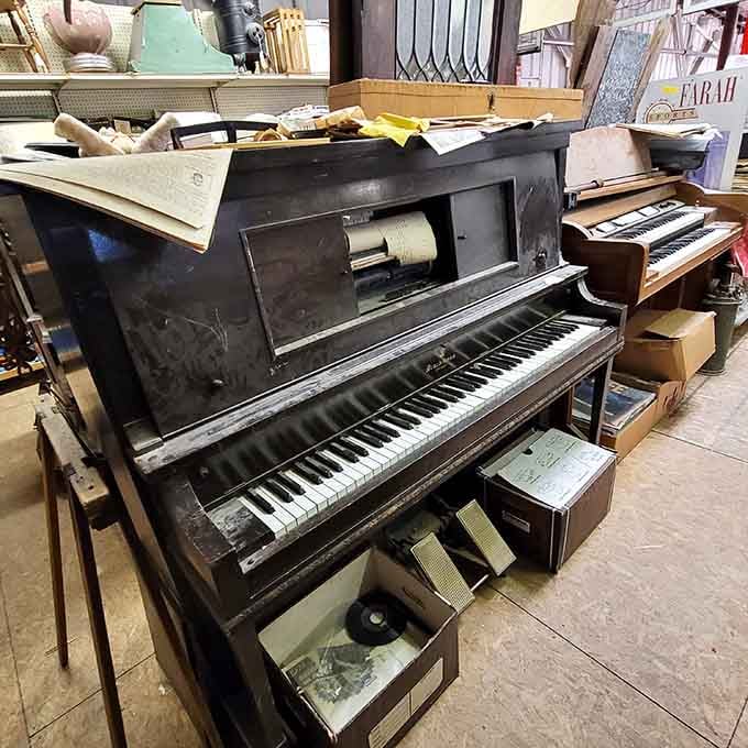 This piano has probably played more birthday parties than you've attended, and it's still got stories to tell.
