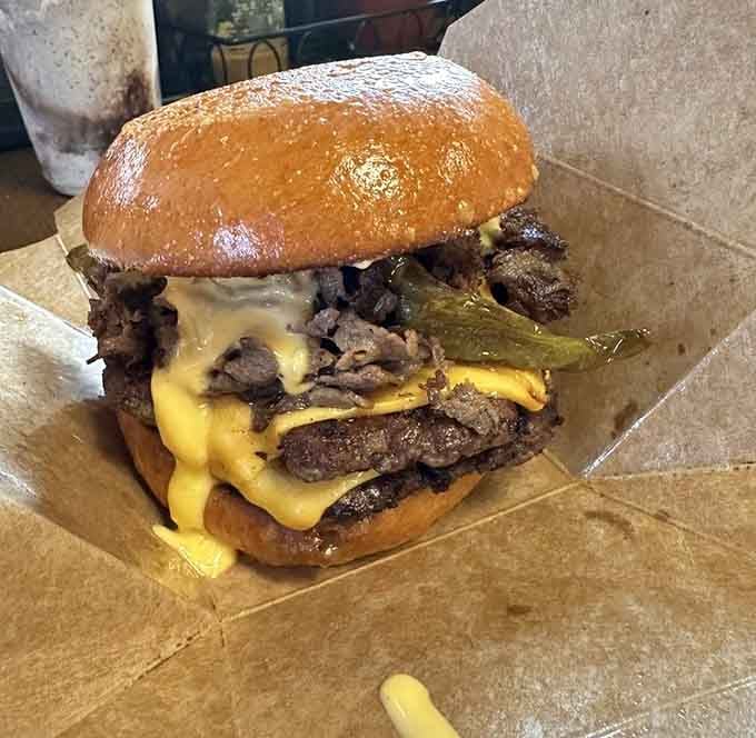 When cheese melts this perfectly over tender beef, you know someone in that kitchen really understands their craft.