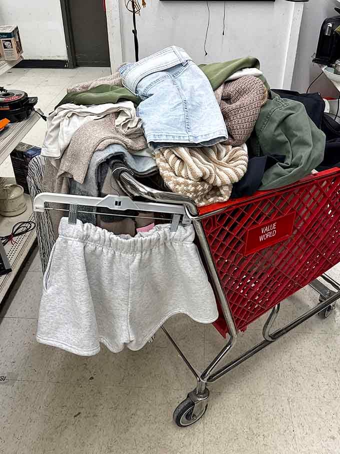 That satisfying moment when your cart overflows with treasures and your wallet still feels surprisingly full afterward.