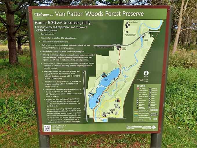 Everything you need to know about your adventure, conveniently displayed before you wander off the beaten path.
