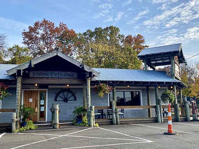 Elmo's Dockside welcomes diners with rustic charm, because sometimes the best meals come with a side of nostalgia.