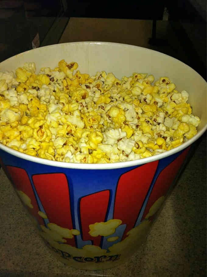 This bucket of buttery goodness is basically required viewing equipment for any proper drive-in experience tonight.
