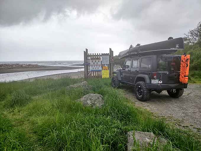 Cloudy days at Winchuck bring their own moody beauty, perfect for contemplative beach walks and solitude.