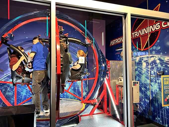 The gyroscope experience: discovering exactly how your inner ear feels about being thoroughly confused today.