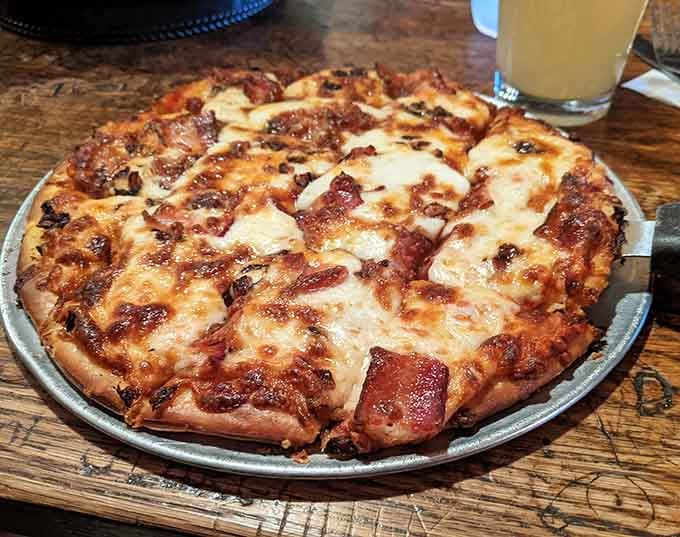 Bubbling cheese and perfectly crisped edges make this pizza the kind of comfort food that warms you from inside out.