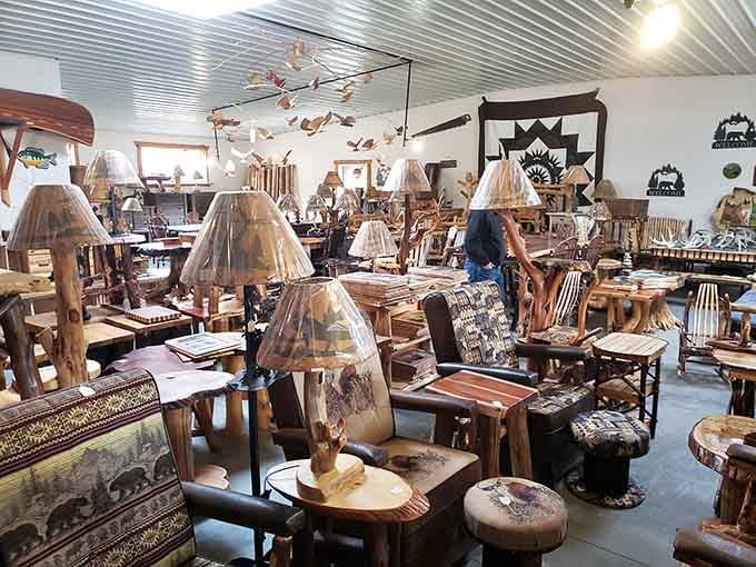 Rustic lamps that make your Target floor lamp suddenly look like it's having an identity crisis and questioning all its life choices.