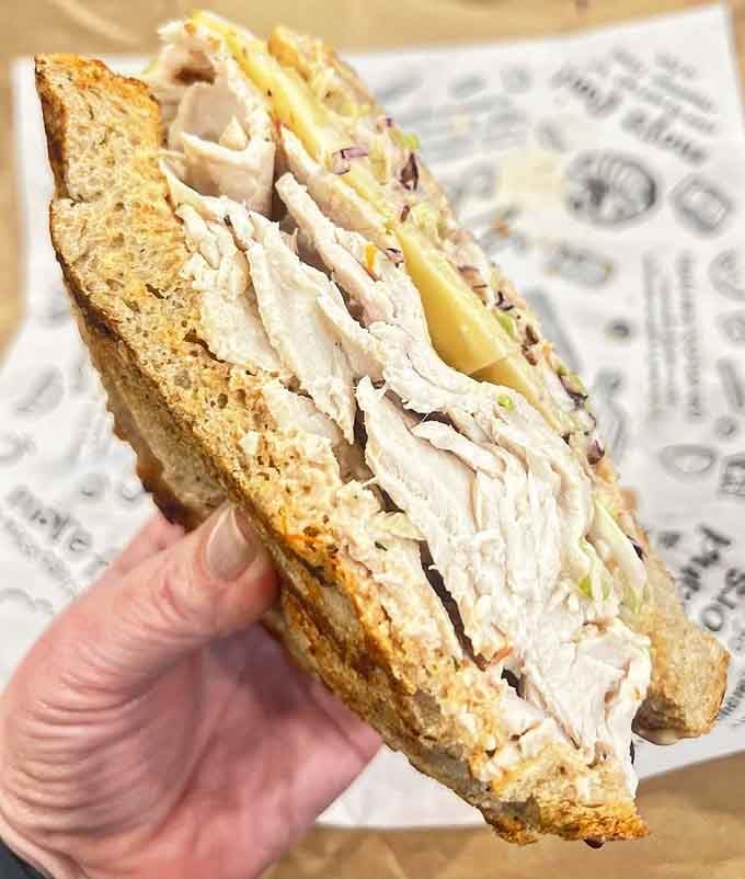 The Georgia Reuben at Zingerman's Delicatessen swaps sauerkraut for coleslaw, creating a whole new level of delicious.
