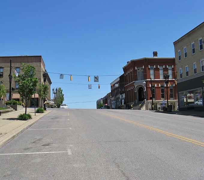 This wide-open Main Street practically begs you to park, stroll, and discover what treasures hide in those storefronts.