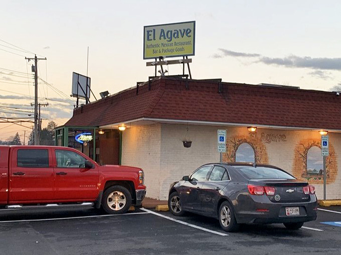 That rooftop sign catches the golden hour light like a beacon guiding hungry travelers to salvation.