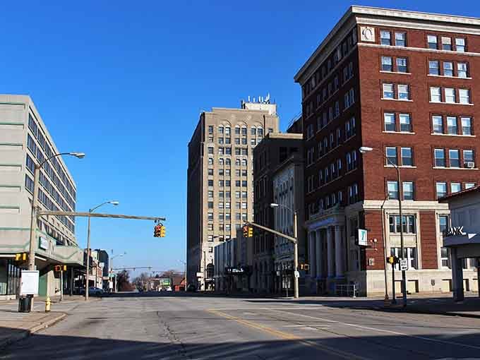 Wide streets and vintage buildings create a downtown that feels like stepping into a Norman Rockwell painting.