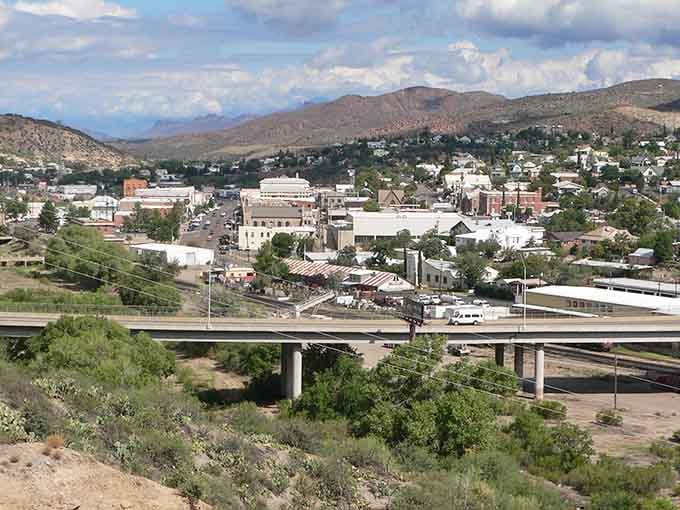 Mountains embrace this historic mining town where copper once ruled and affordable retirement now reigns supreme today.