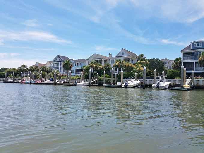 Waterfront homes with private docks prove that some folks really do have their priorities perfectly straight.