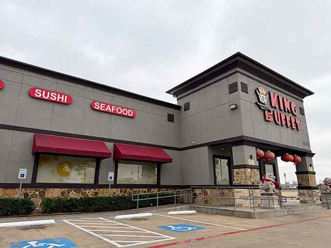 The spacious parking lot hints at the crowds who've discovered this treasure trove of international flavors and variety.