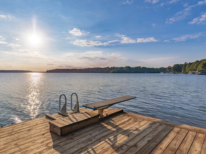 This wooden platform beckons like an old friend inviting you to sit, stay, and soak it all in.