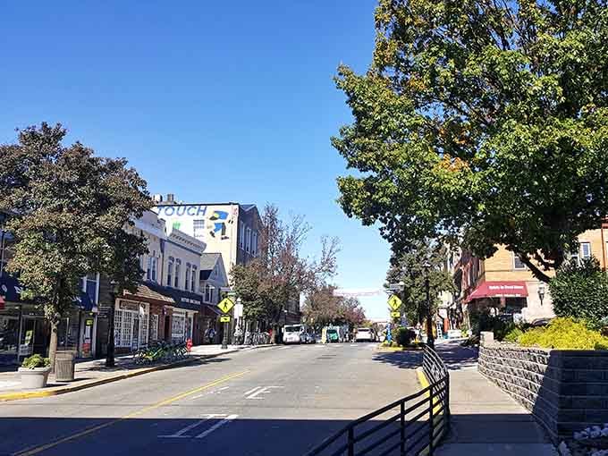 Tree-canopied streets lead to restaurants where the portions are generous and the welcome is even more so.