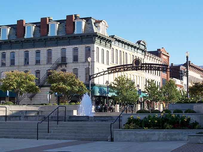 Elegant facades line the street like a well-dressed chorus line, each building adding its own character to the ensemble.
