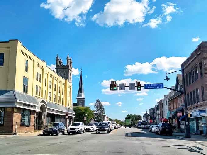 Church spires pierce blue skies while Main Street hums below&mdash;this is Pennsylvania doing what it does best.